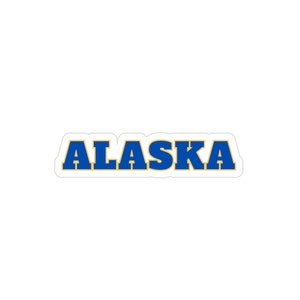 Alaska Sticker, US State Name, Moving to Alaska, Outdoor Decals, Water ...