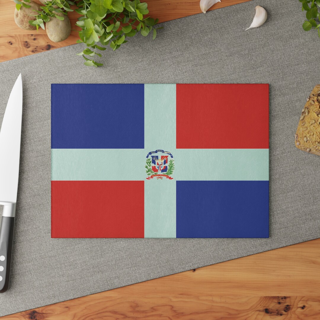 Dominican Republic, Glass Cutting Board, Caribbean Souvenir, Travel ...