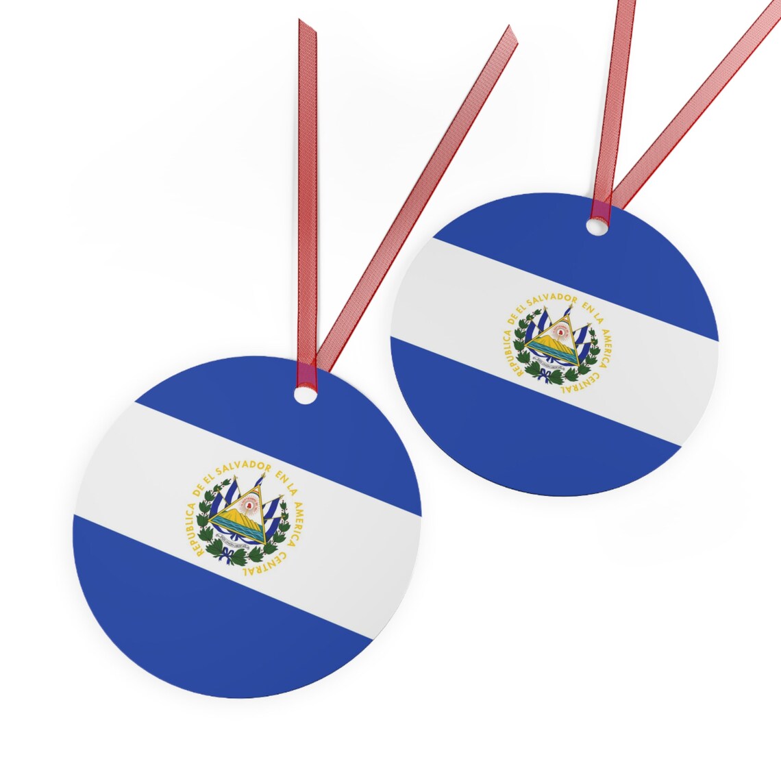 El Salvador Ornament, Travel Themed Gifts, Metal Ornaments, Spanish ...