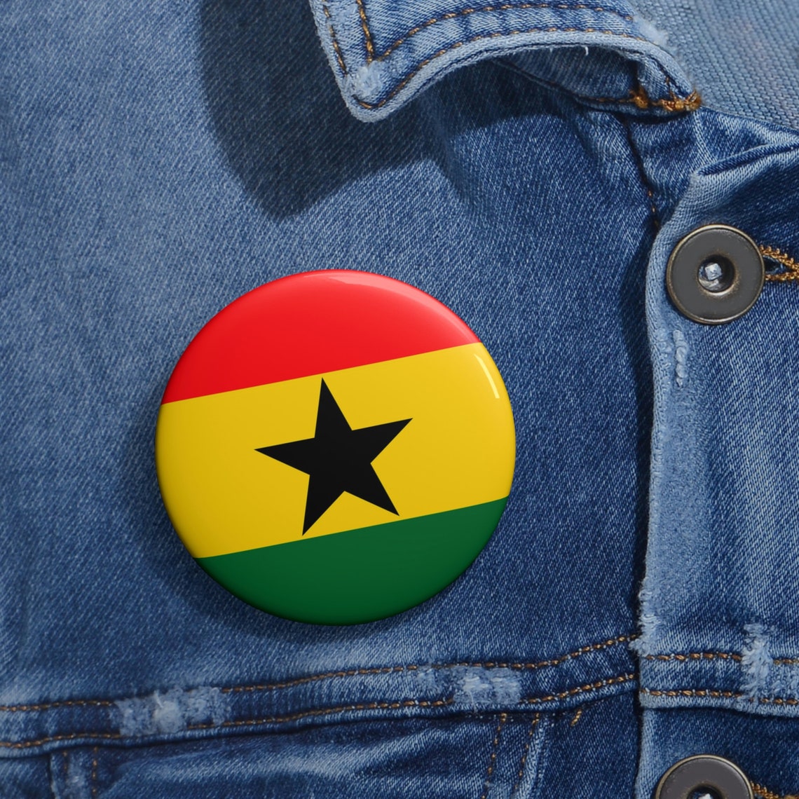 Ghana Button, Country Flag Pins, Africa Countries, Button Collection ...