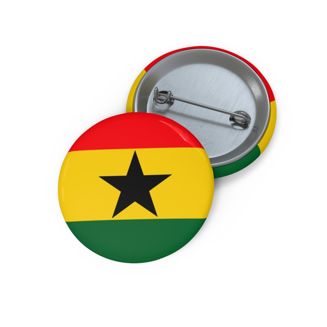 Ghana Button, Country Flag Pins, Africa Countries, Button Collection ...