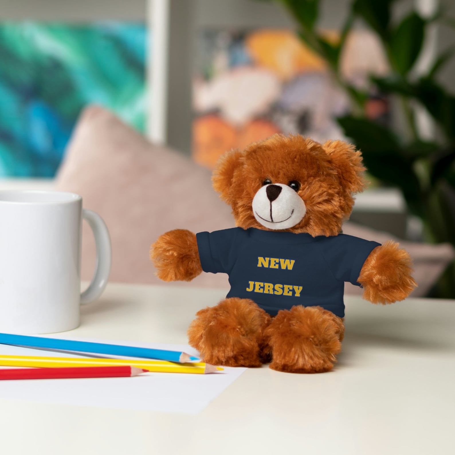 New Jersey Bear, Stuffed Animals With Tee, State Souvenir, Sheep Gift ...