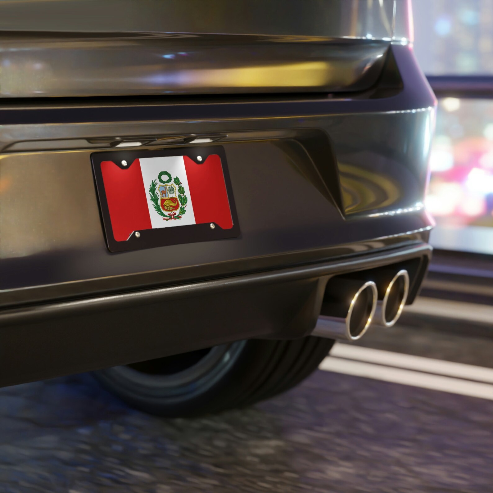 Peru License Plate, Flag Vanity Plate, Peru Souvenir Collection, Travel ...