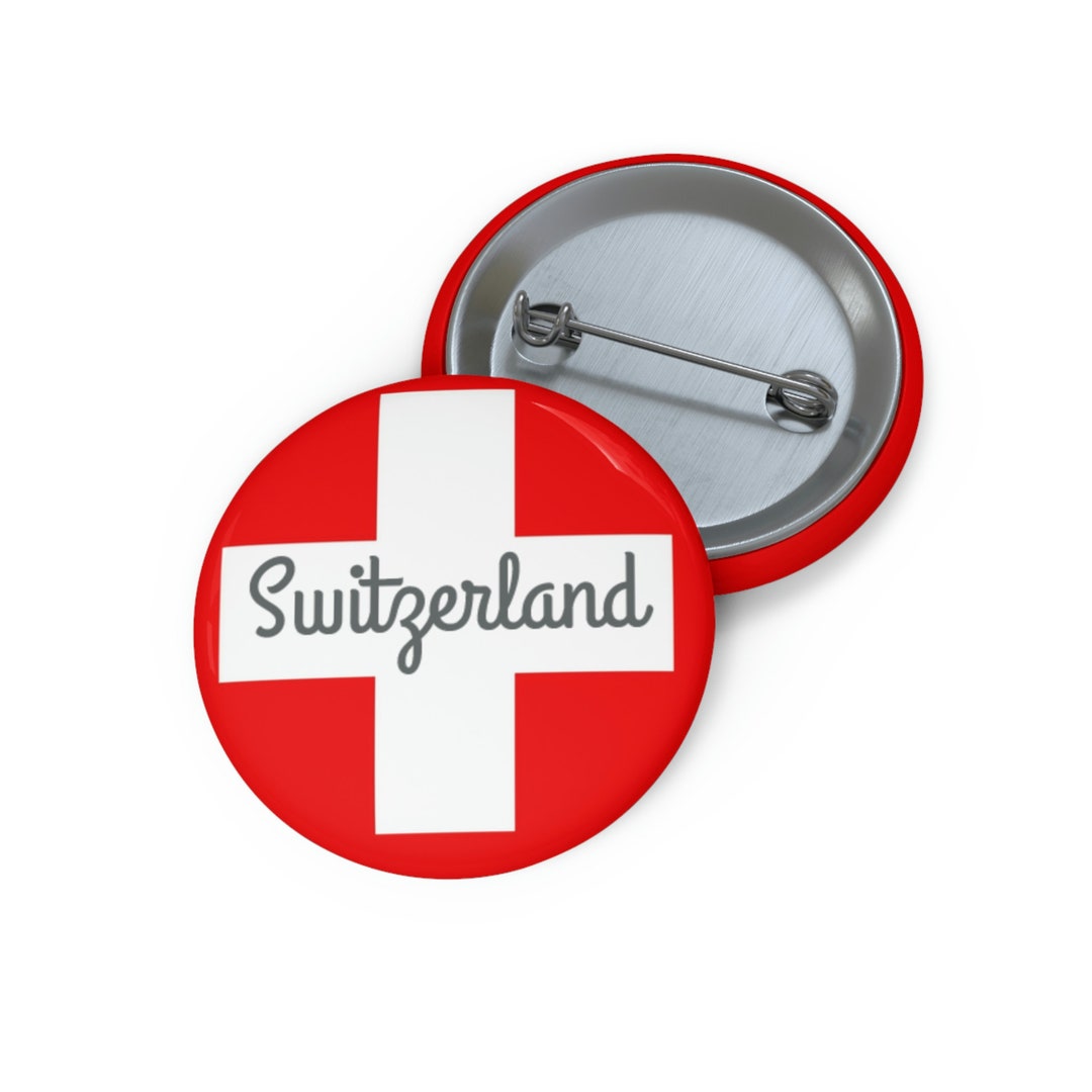 Switzerland Button, World Flag Pins, Europe Bucket List, European ...
