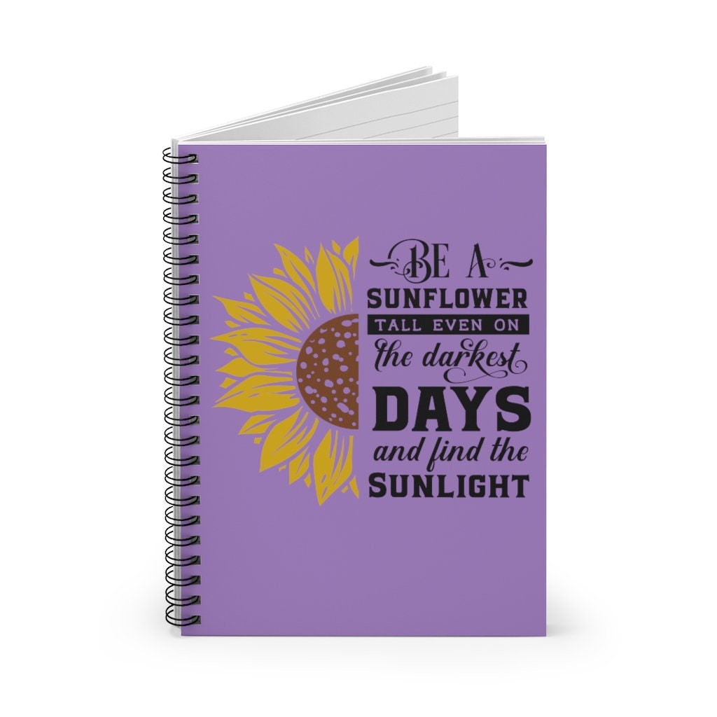 Sunflower Journal, Positive Notebook, Cute Notepad, Inspiration Gifts ...