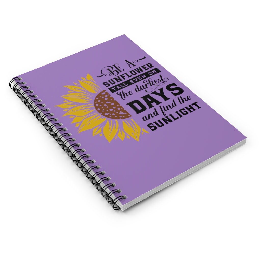 Sunflower Journal, Positive Notebook, Cute Notepad, Inspiration Gifts ...