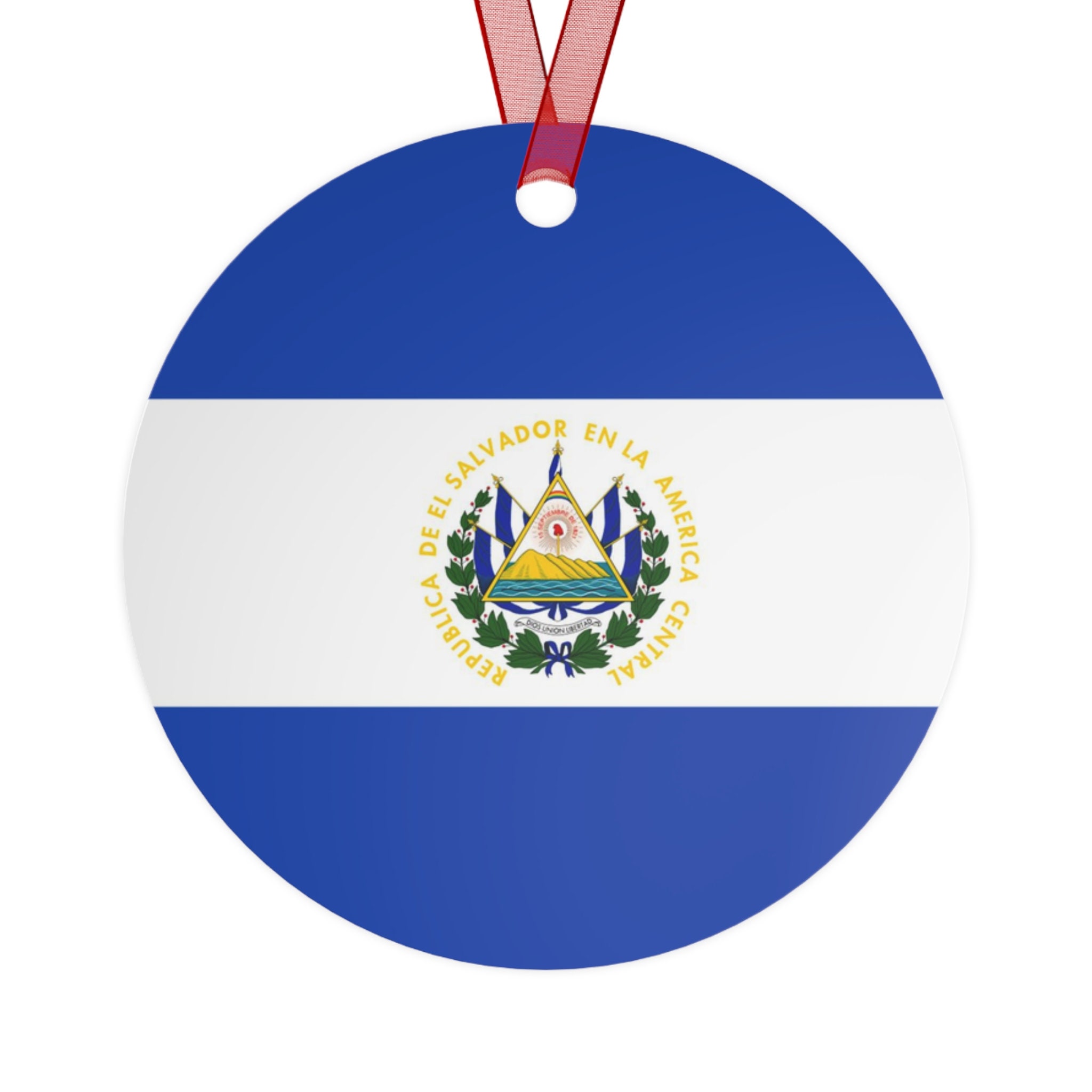 El Salvador Ornament, Travel Themed Gifts, Metal Ornaments, Spanish ...