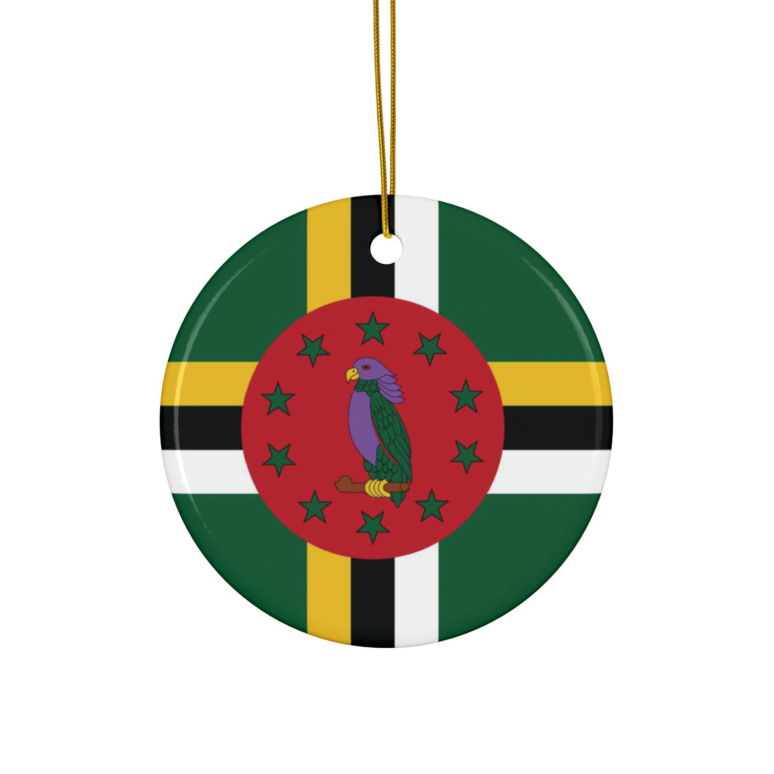 Dominica Ornament, Caribbean Souvenir, Travel Enthusiasts, World Flag ...