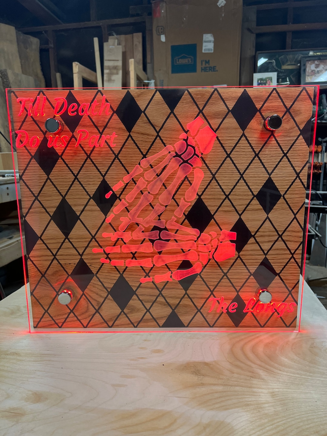 Personalized Wood-lit Sign - Etsy