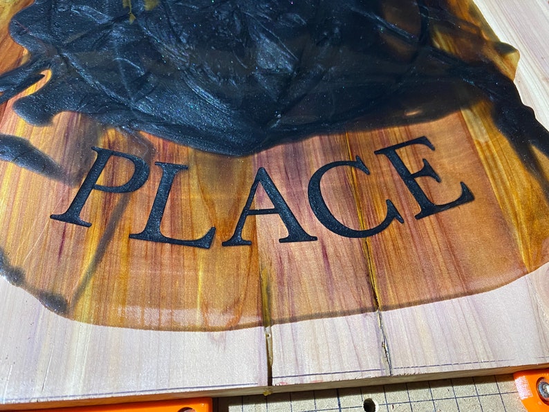 Personalized Wood Sign With Epoxy Inlay Custom Home Decor Unique Gift ...