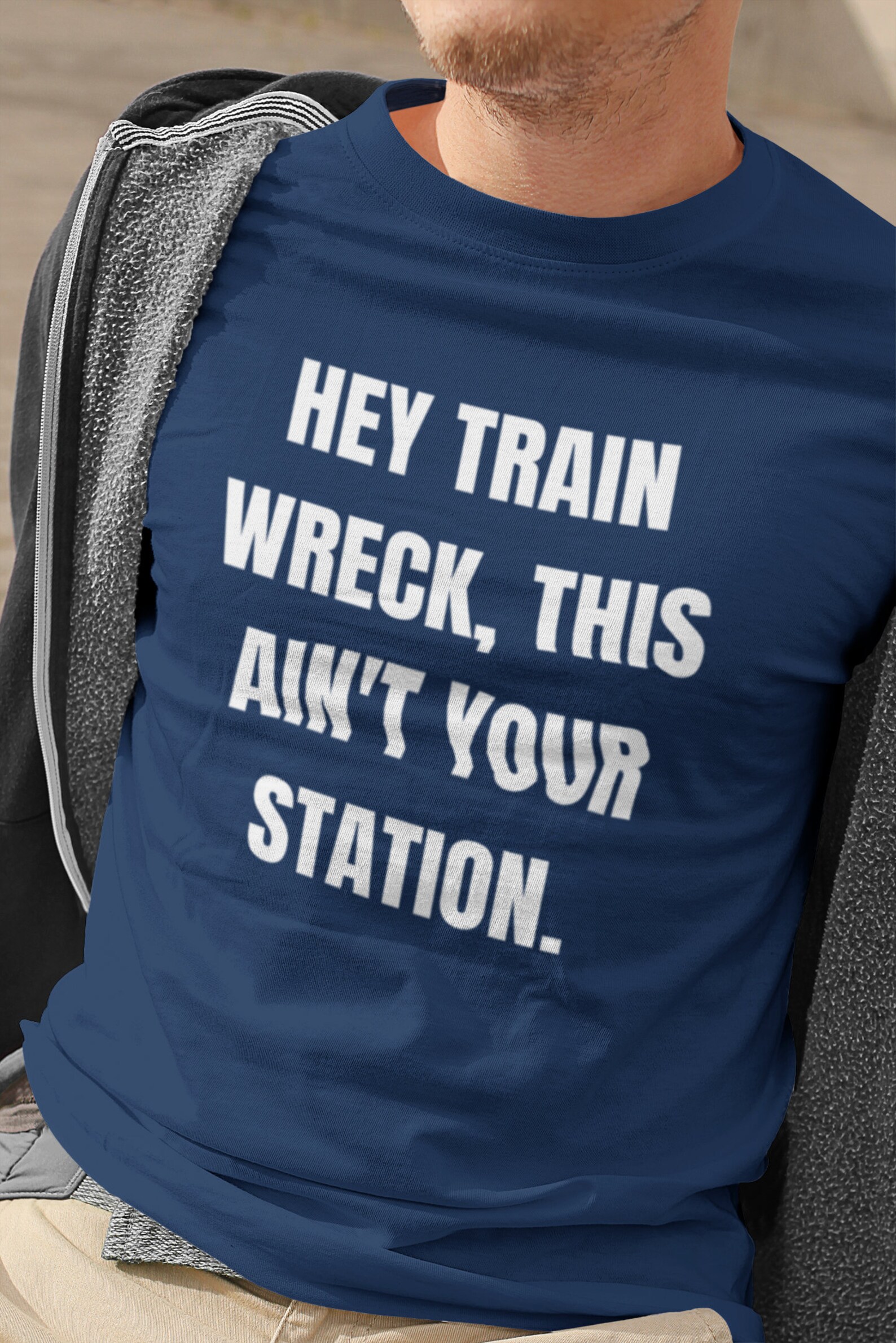 Hey Train Wreck This Ain't Your Station Funny Gag | Etsy