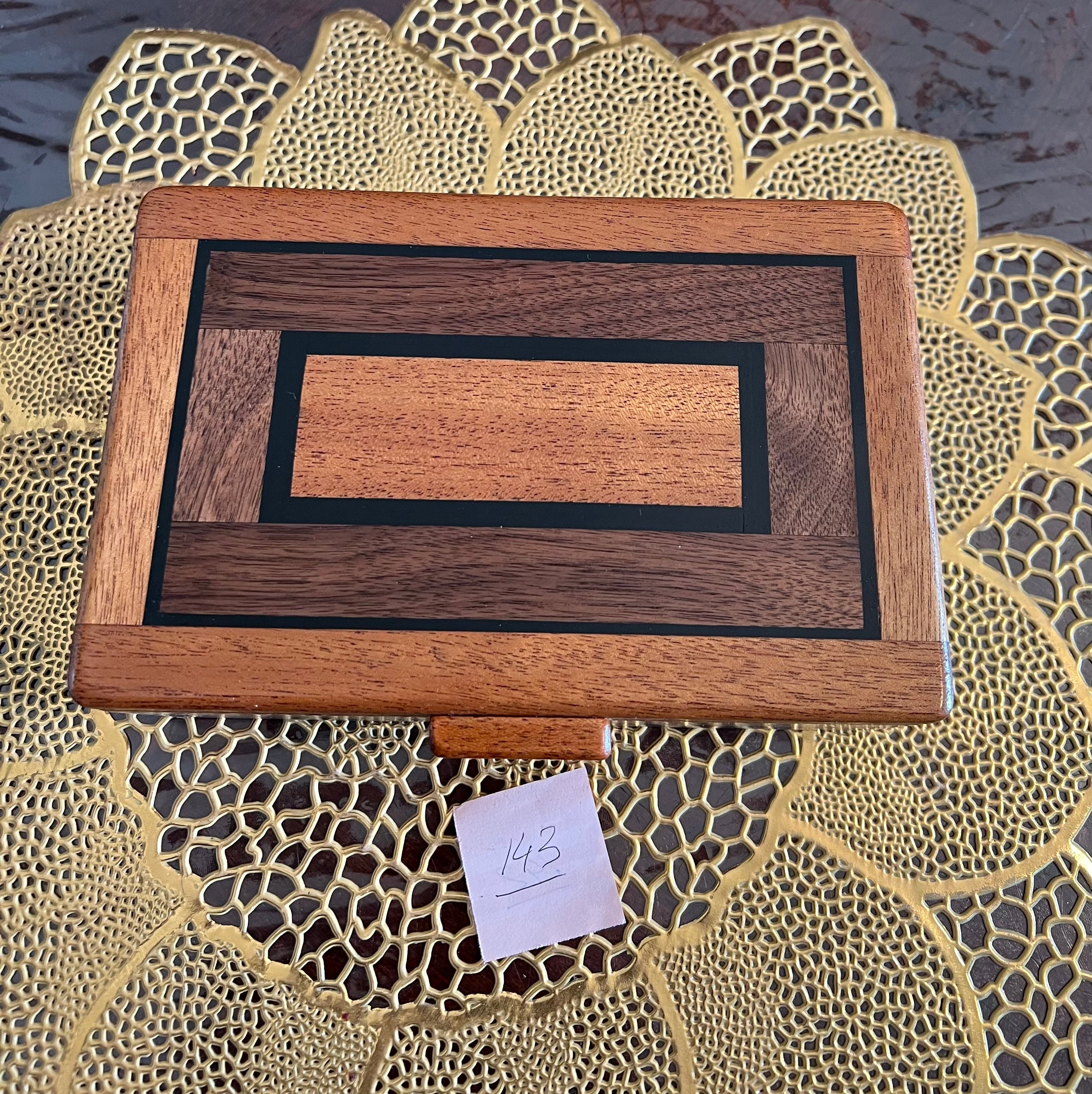 Mahogany Walnut Jewelry Box - Etsy
