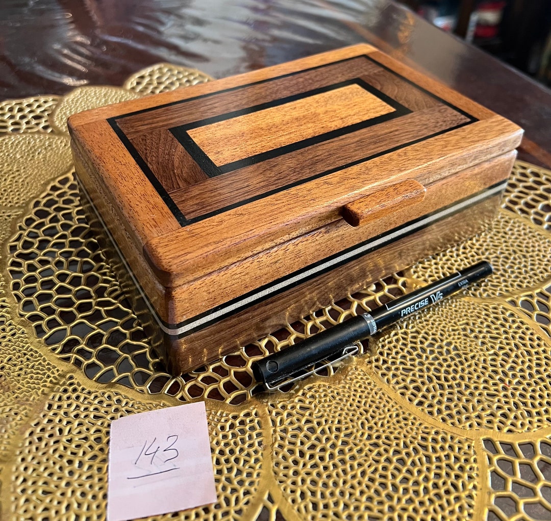 Mahogany Walnut Jewelry Box - Etsy