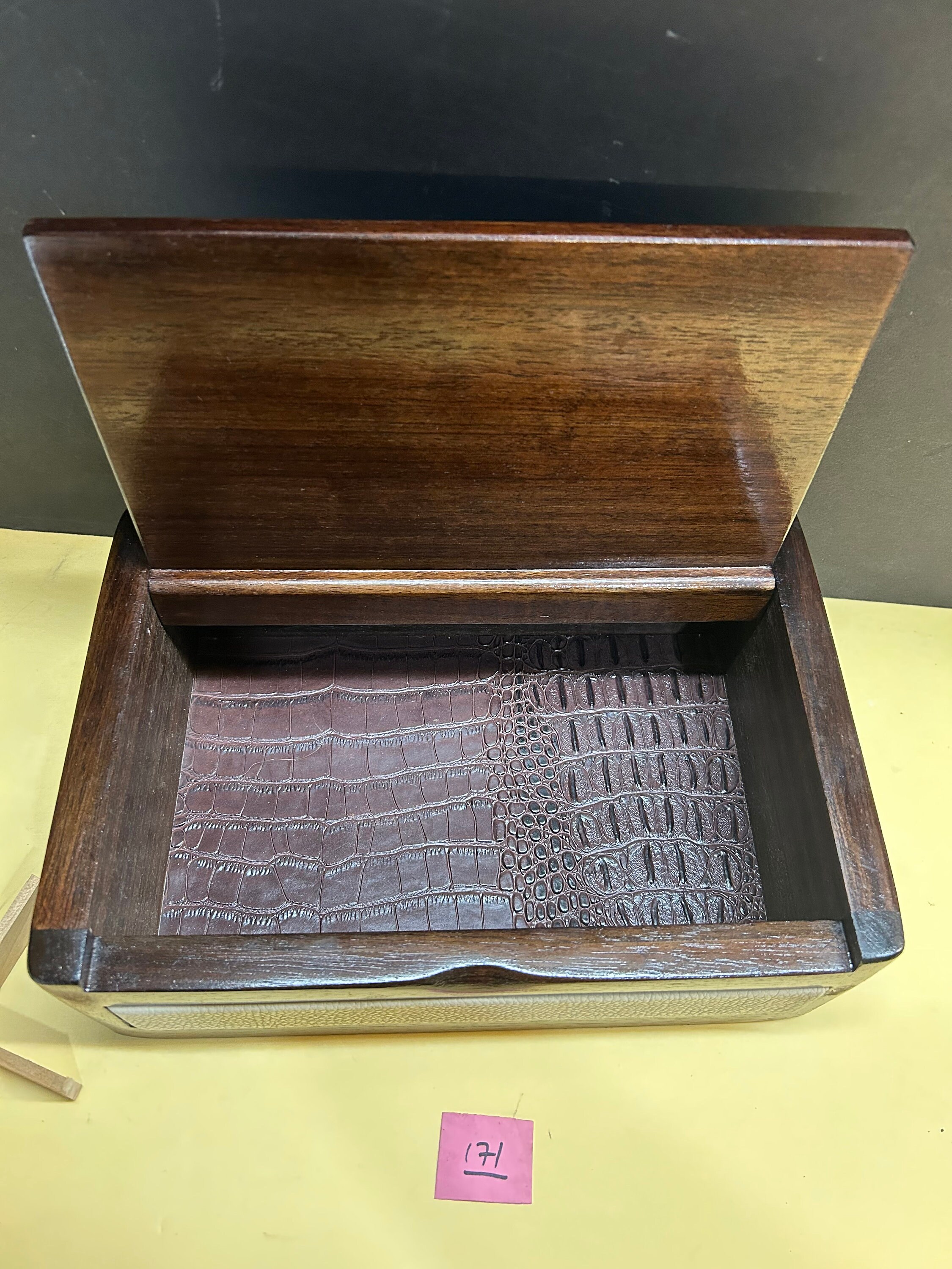 Peruvian Walnut With Genuine Leather Jewelry Box - Etsy