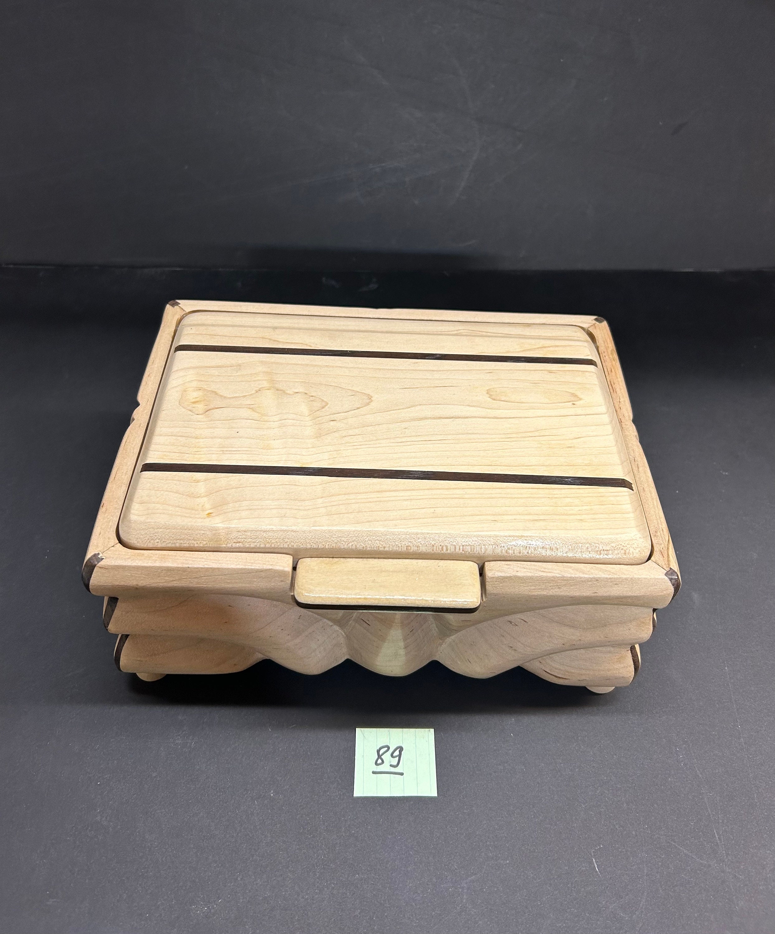 Maple Terminated Hickory Inlays Jewelry Box - Etsy