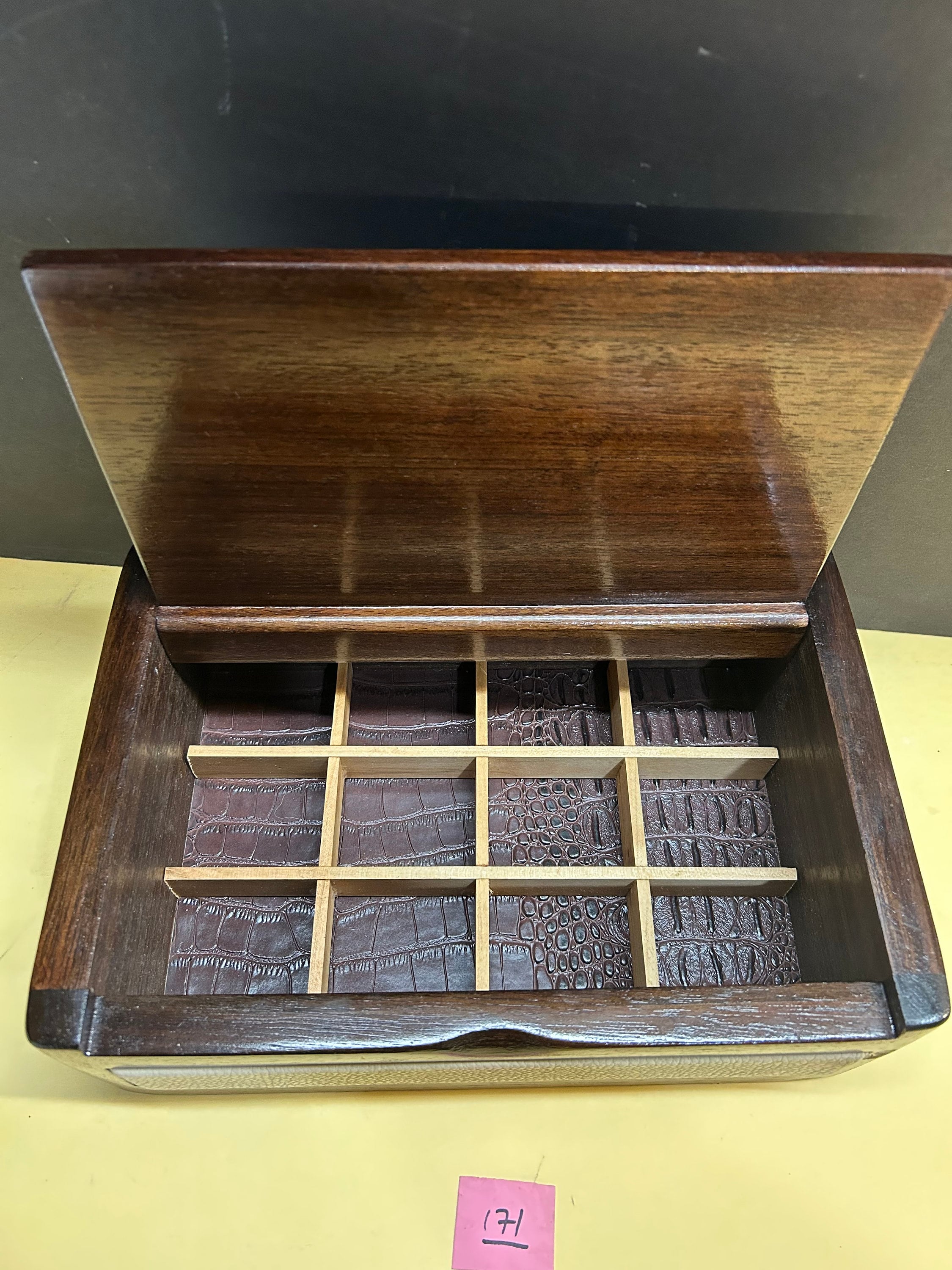 Peruvian Walnut With Genuine Leather Jewelry Box - Etsy