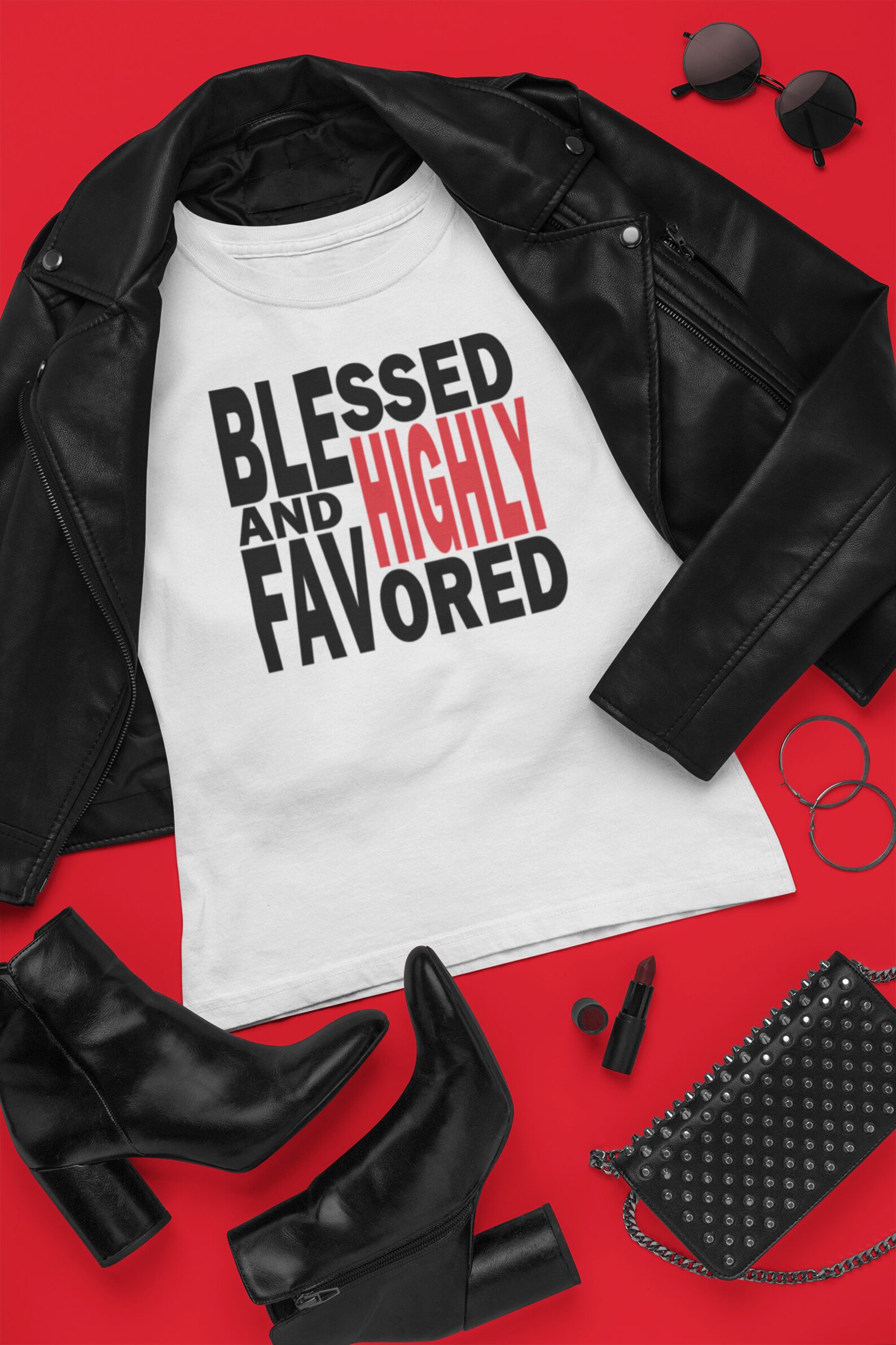 Blessed and Highly Favored svg/ai/jpg/png - Etsy