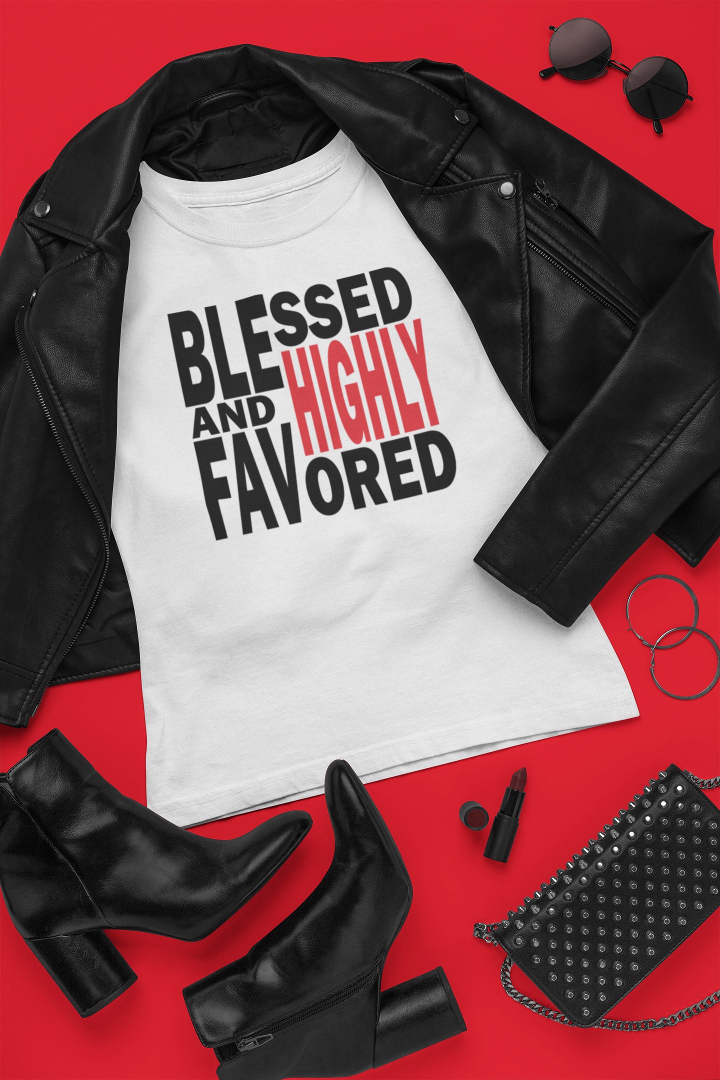 Blessed and Highly Favored (svg/ai/jpg/png) - Etsy