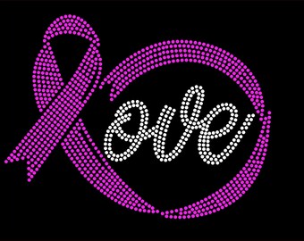 Rhinestone Design Template, Breast Cancer Awareness Ribbon, SS10 2 ...