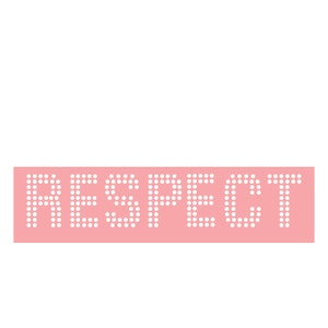 RESPECT- Ss16 Rhinestone Template (SVG) - Etsy