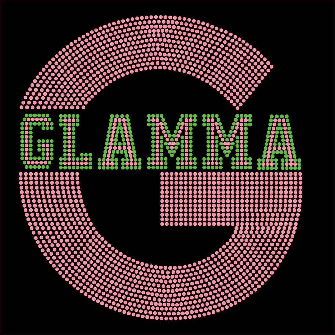 Glamma - Big G Ss10 Rhinestone Template (SVG) - Etsy