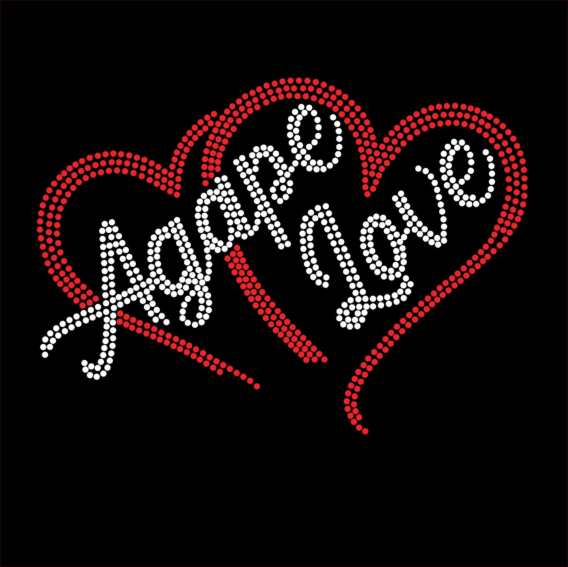 Agape Love Heart Rhinestone Template Ss10 (SVG) - Etsy
