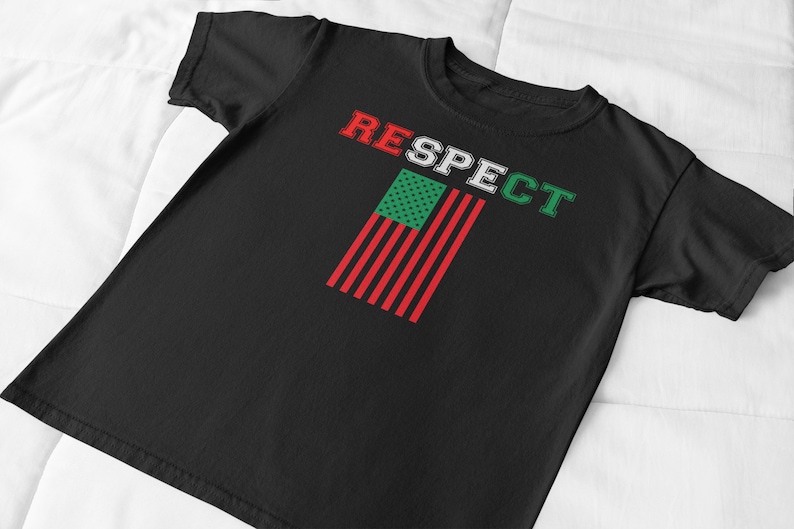 RESPECT African American Flag SVG/PNG - Etsy