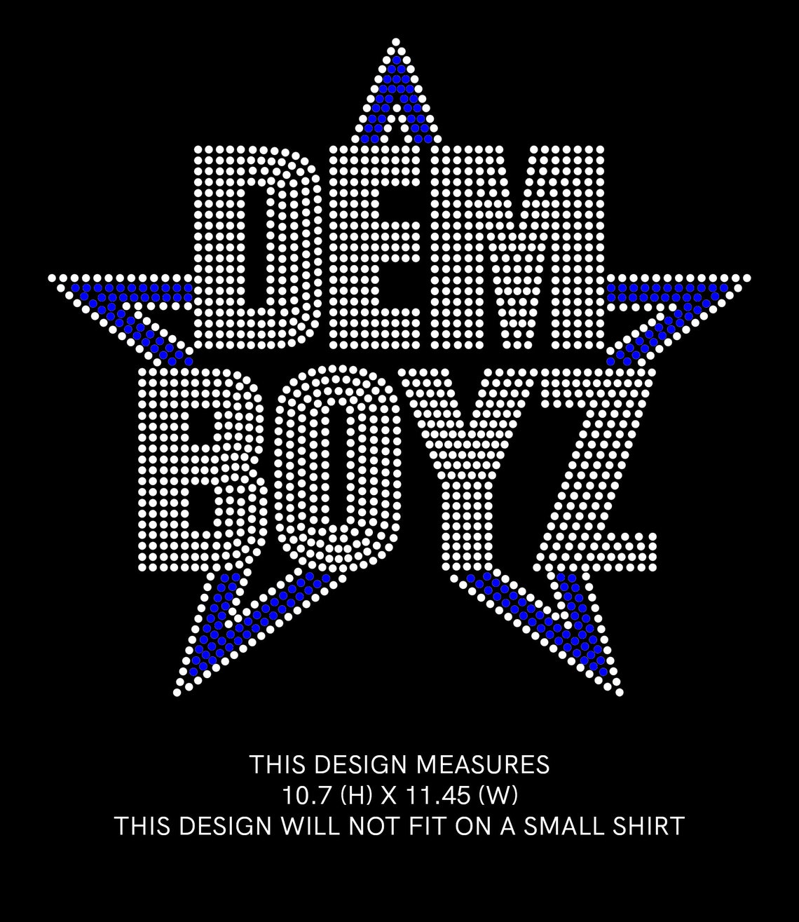 Dem Boyz Rhinestone Template DIGITAL DOWNLOAD ss10 - Etsy
