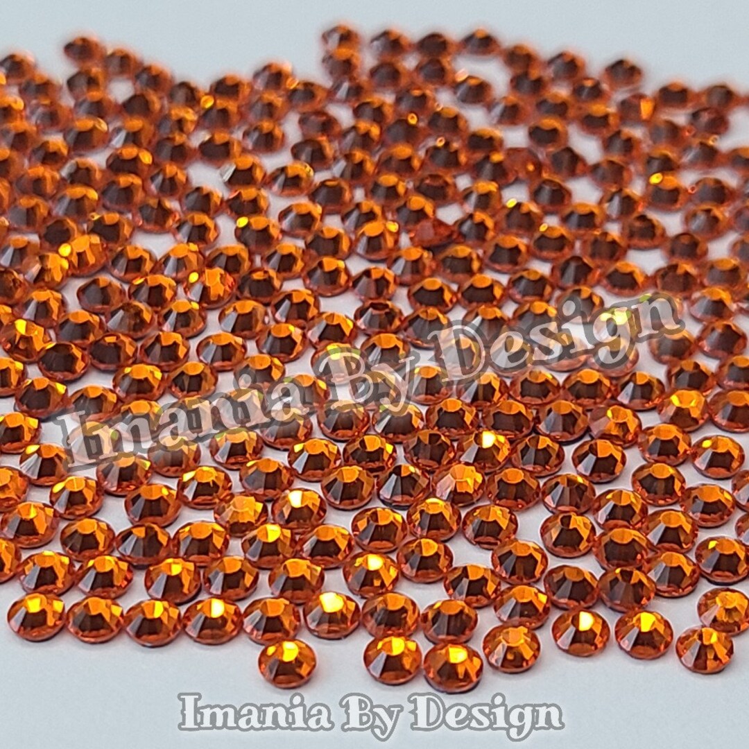 High Quality BRILLANTE™ SUNKISSED ORANGE SS10 or SS6 Glass Hotfix Iron ...