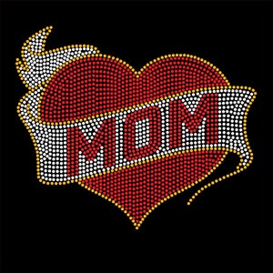 Mom Ribbon Heart (svg/silhouette) - Etsy