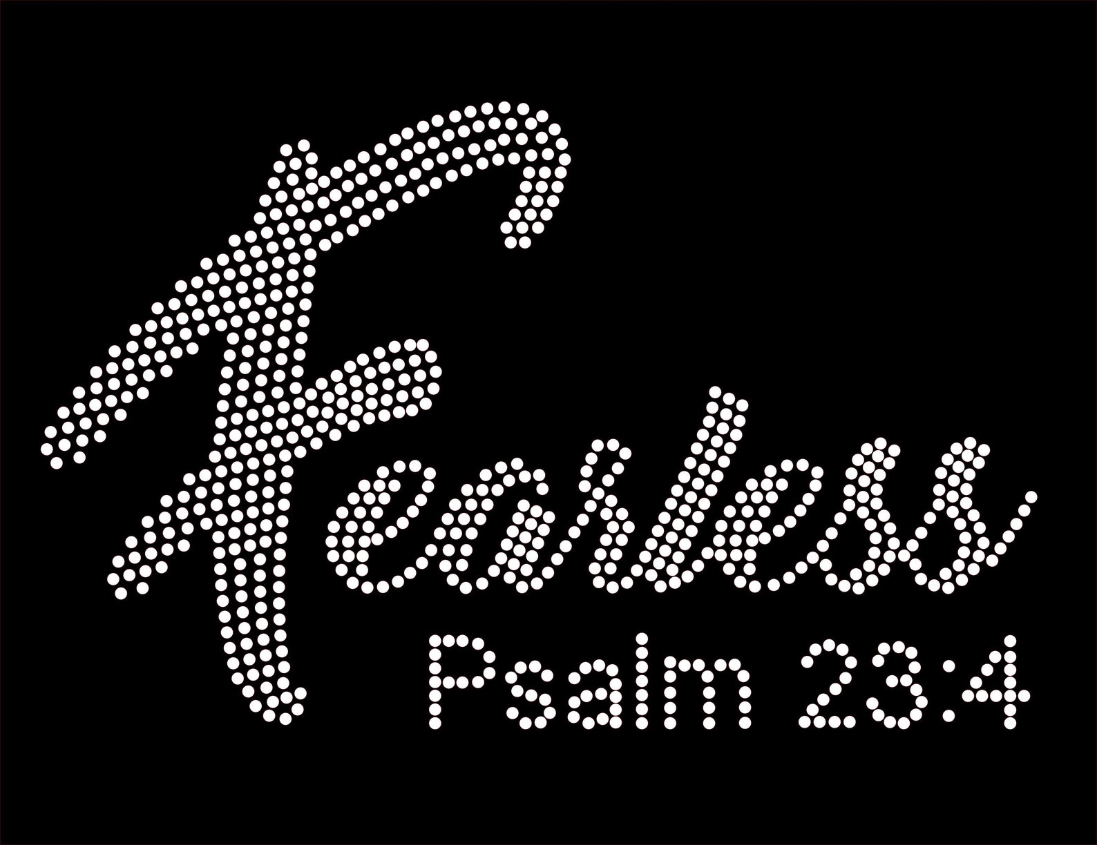 Fearless Ss10 Rhinestone Template SVG - Etsy