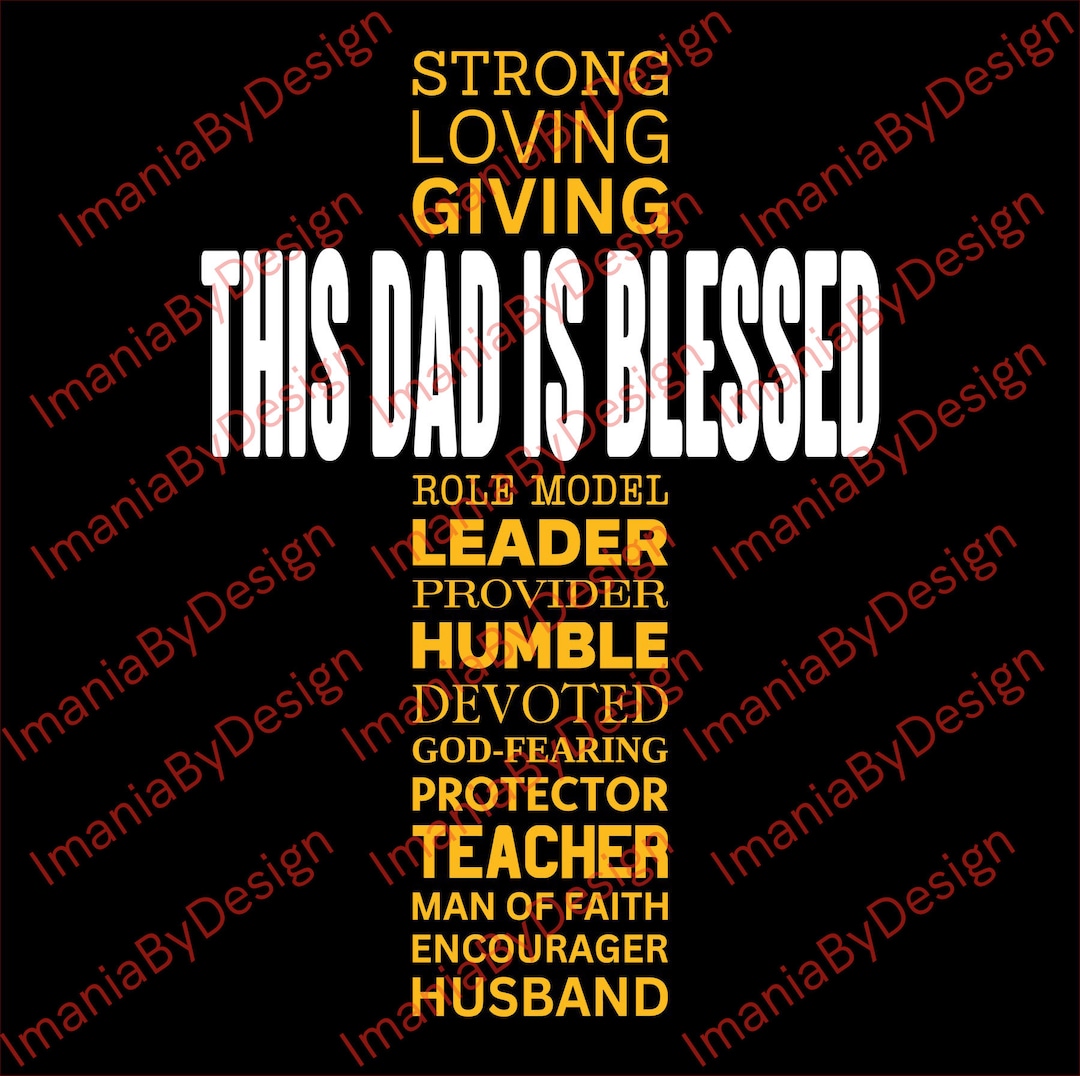 This Dad is Blessed (ai/svg/png/jpg) - Etsy