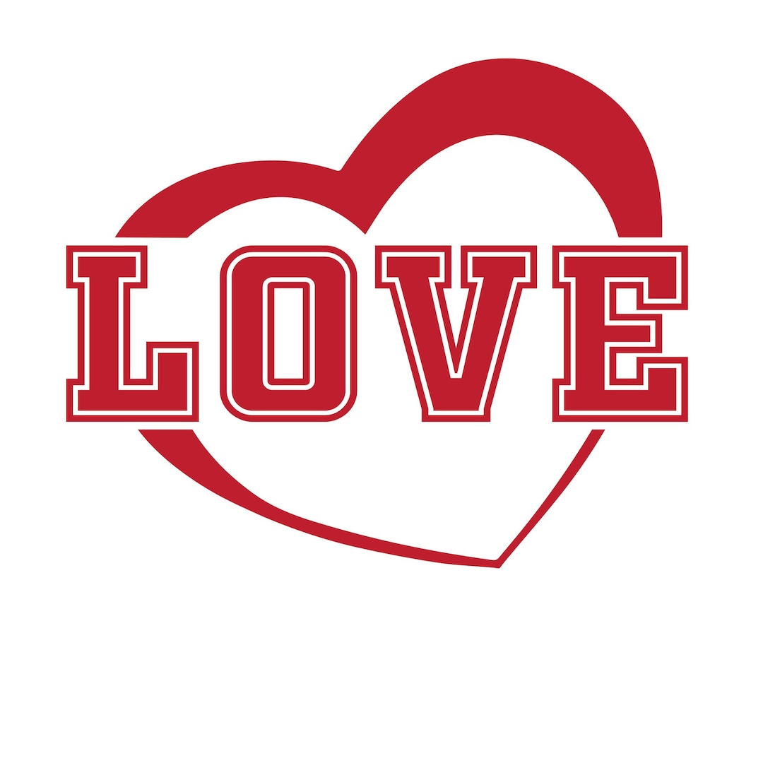 Love Heart (SVG) - Etsy