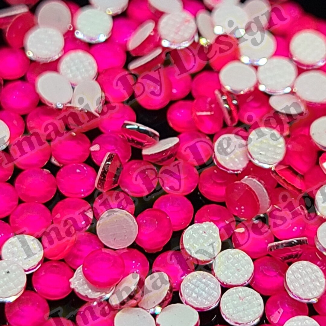 High Quality BRILLANTE™ NEON PINK SS10 Glass Hotfix Iron on Rhinestones ...