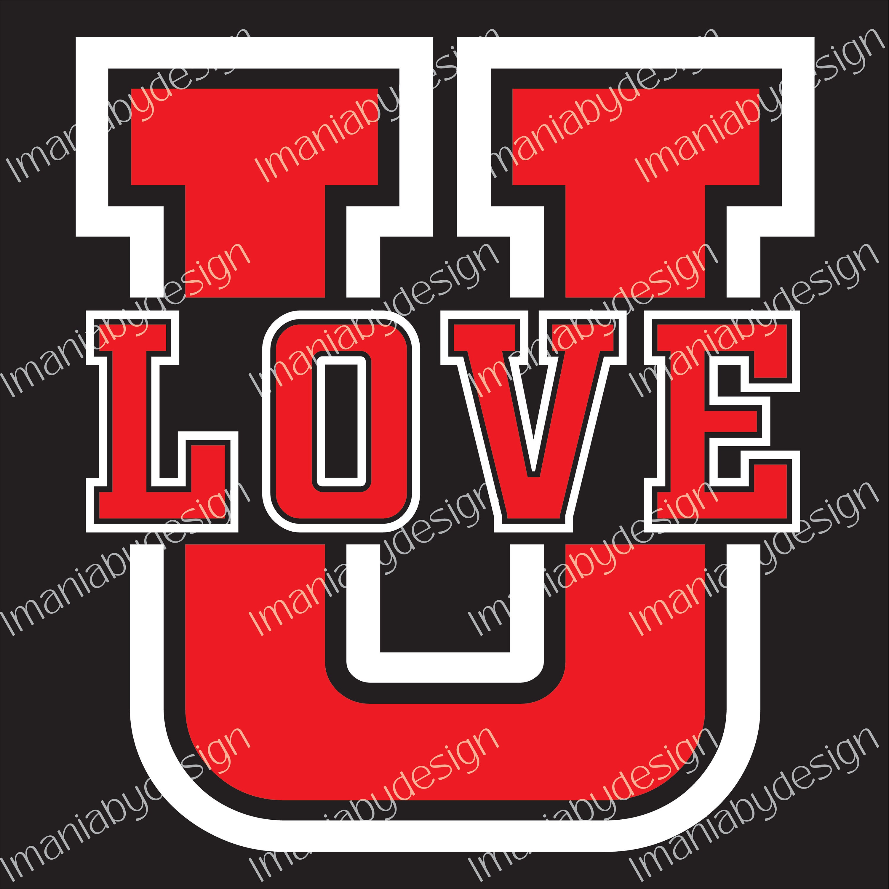 Love U svg/ai/jpg/png - Etsy