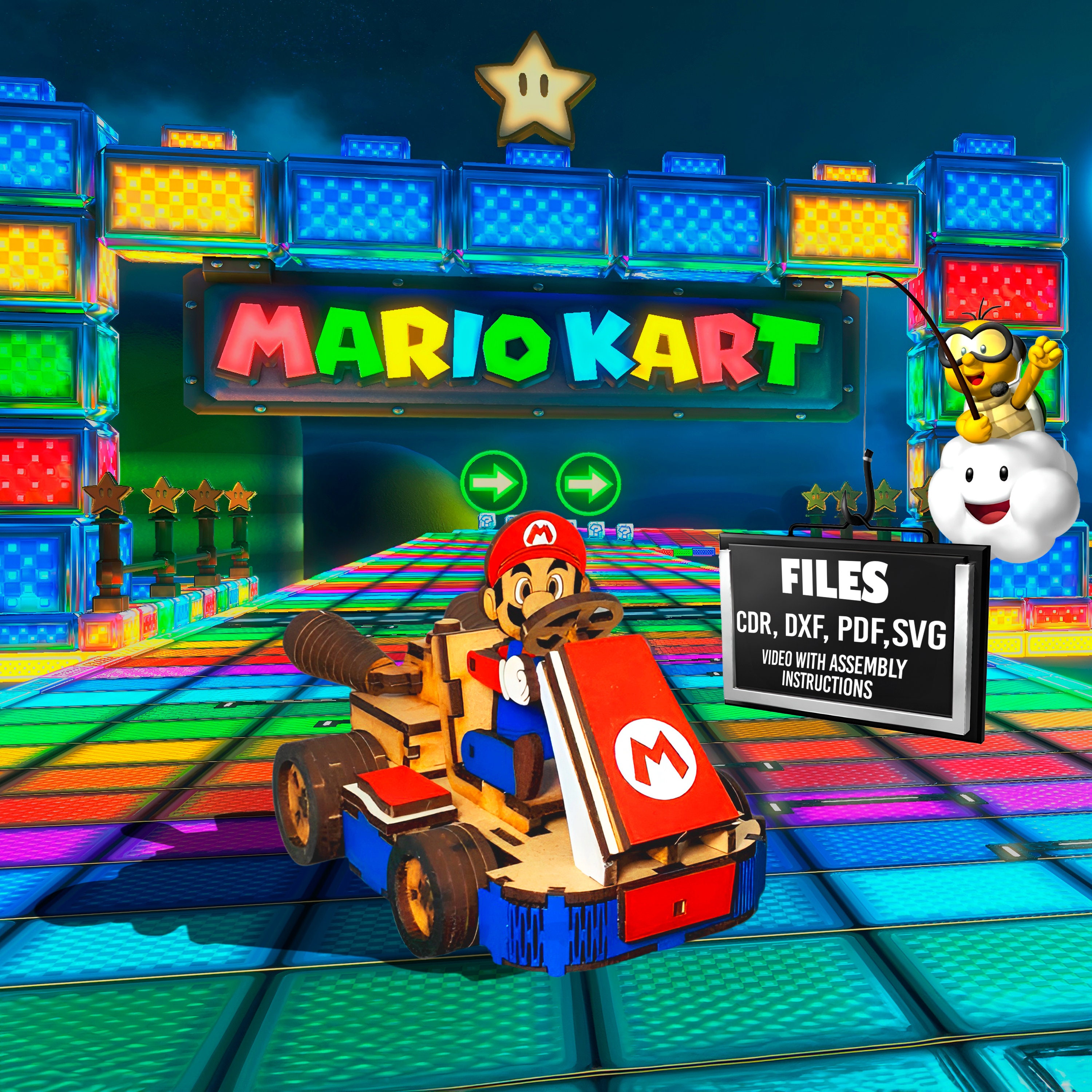 Super Mario SVG Bundle for Laser and CNC, Mario Cut Files, Mario Games ...