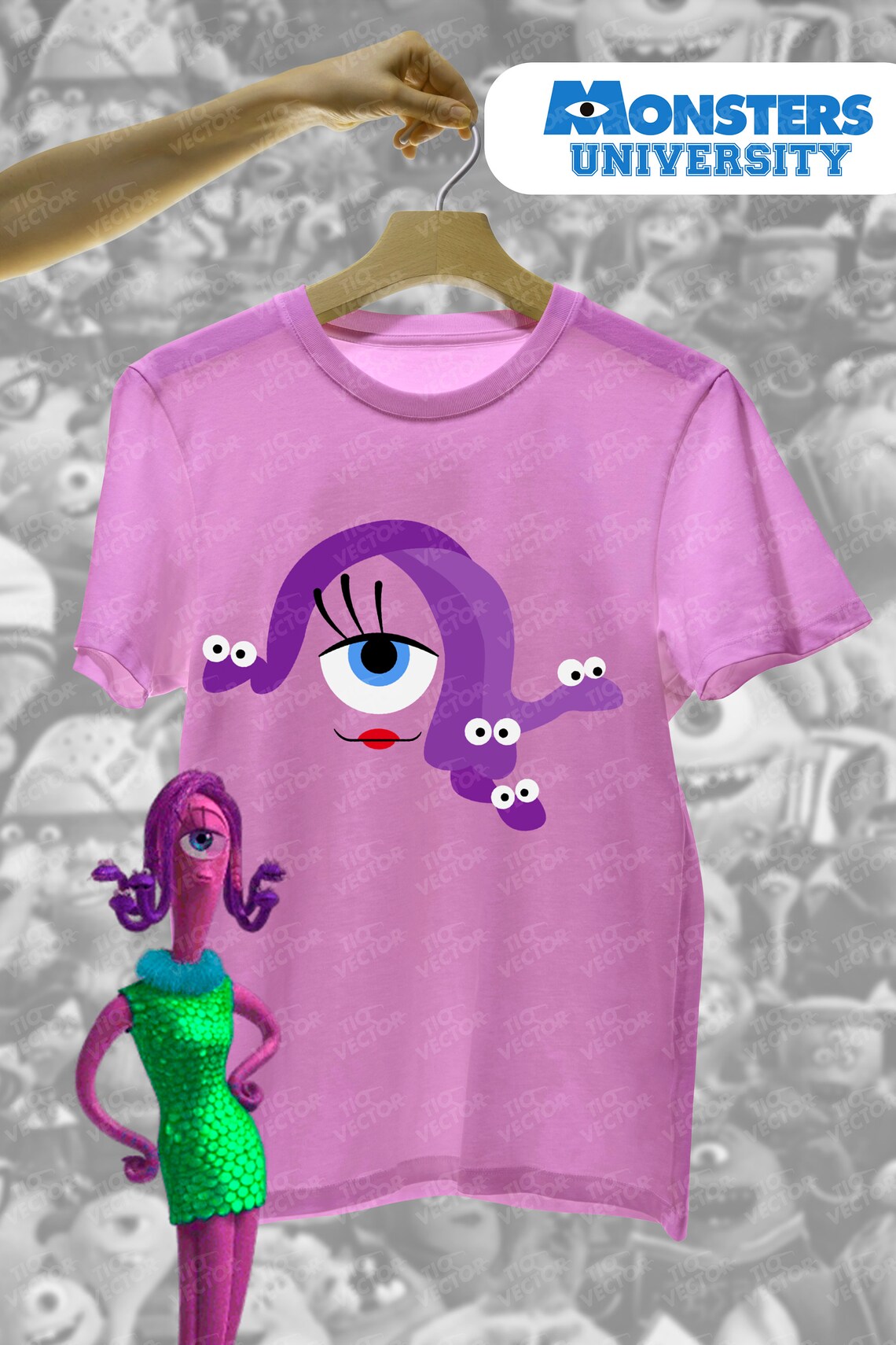 Monsters Inc PNG DTF , Monsters Inc Face Designs ,PNG, Boo,mike ...
