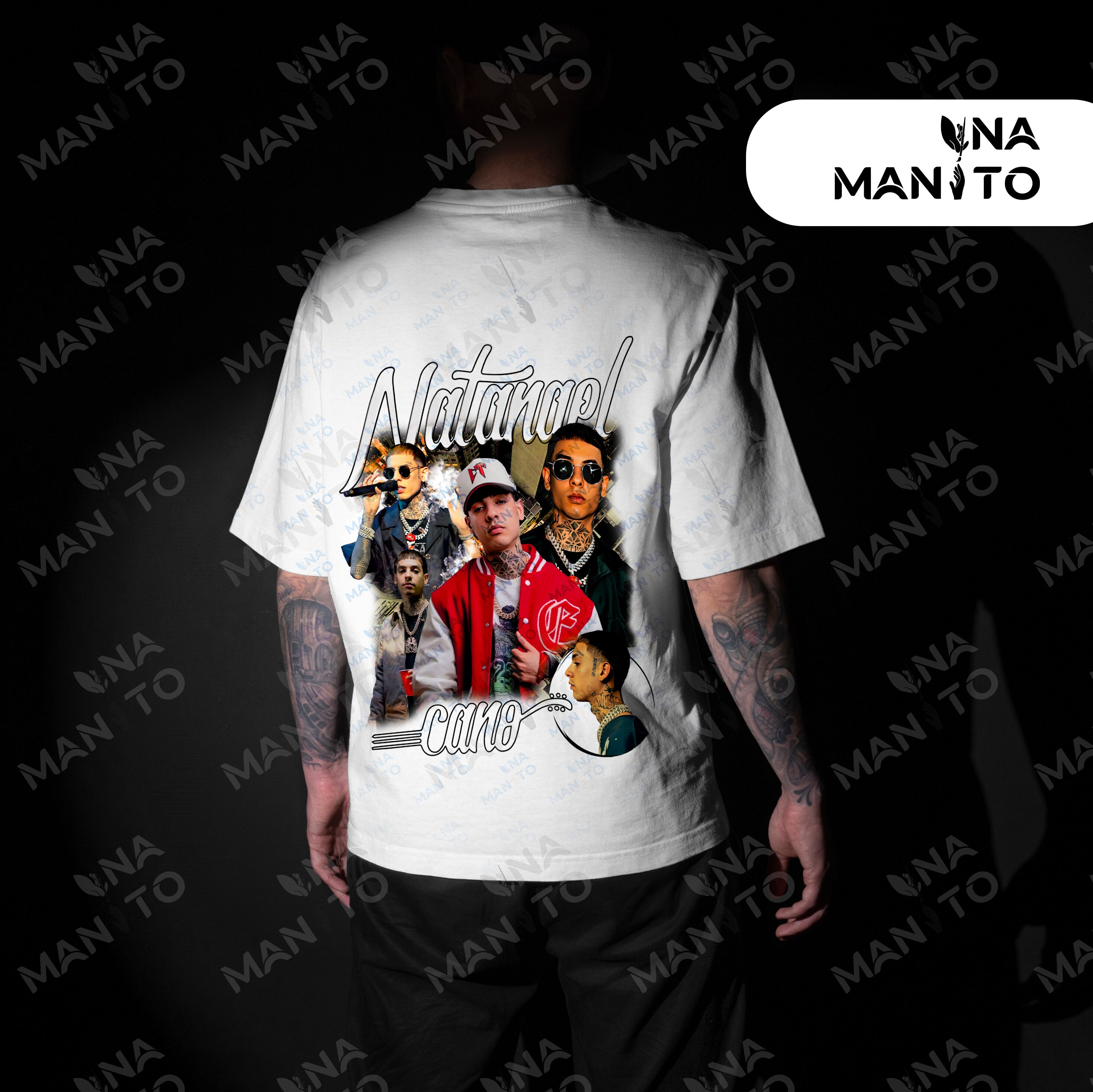 Natanael Cano Design in PNG and Halftones for Black and White T-shirts ...