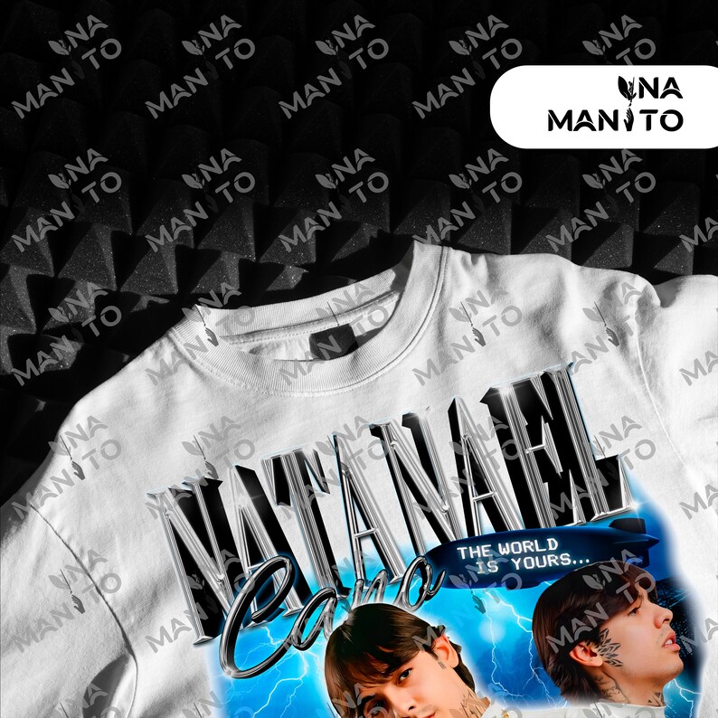 Natanael Cano VERSION 2 Design in PNG and Halftones for Black and White ...