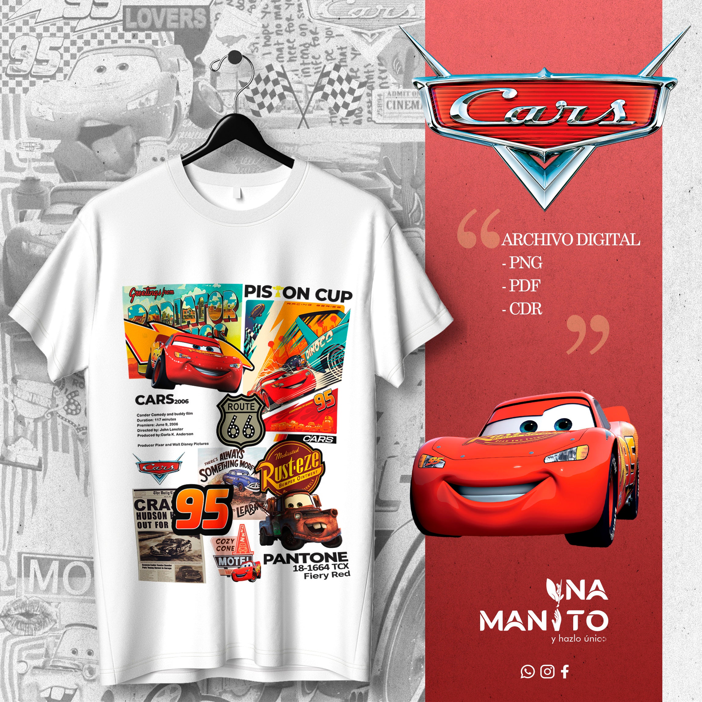 Exclusive Designs of Cars, McQueen, and Sally from Cars for Sublimation ...