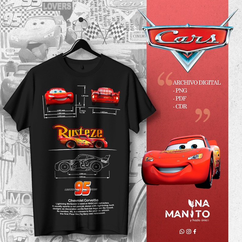 Exclusive Designs of Cars, McQueen, and Sally from Cars for Sublimation ...