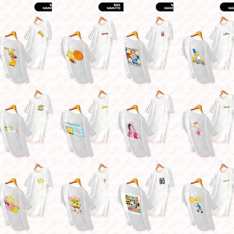 Pack Cartoons Vol.2 Editable Designs in EPS and PNG / 30 Cartoon T ...