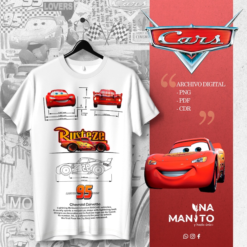 Exclusive Designs of Cars, McQueen, and Sally from Cars for Sublimation ...