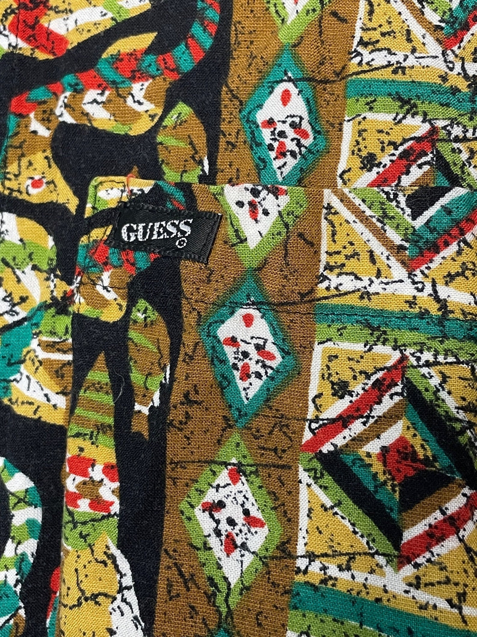 GUESS /georges Marciano USA Vintage 80s-90s Ocean Marine Geometric ...