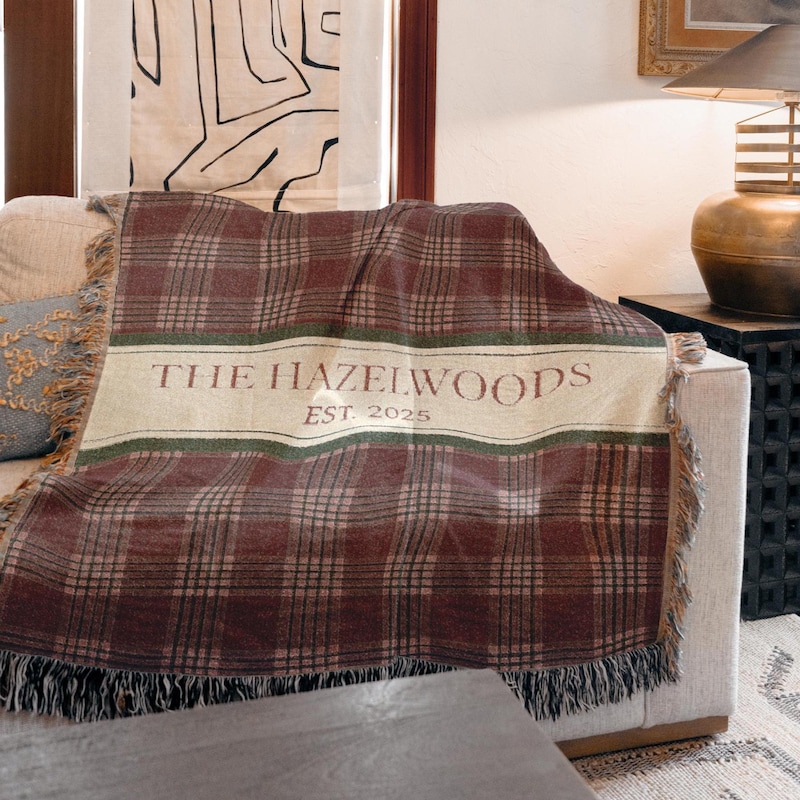 Couples Last Name Blanket - Etsy