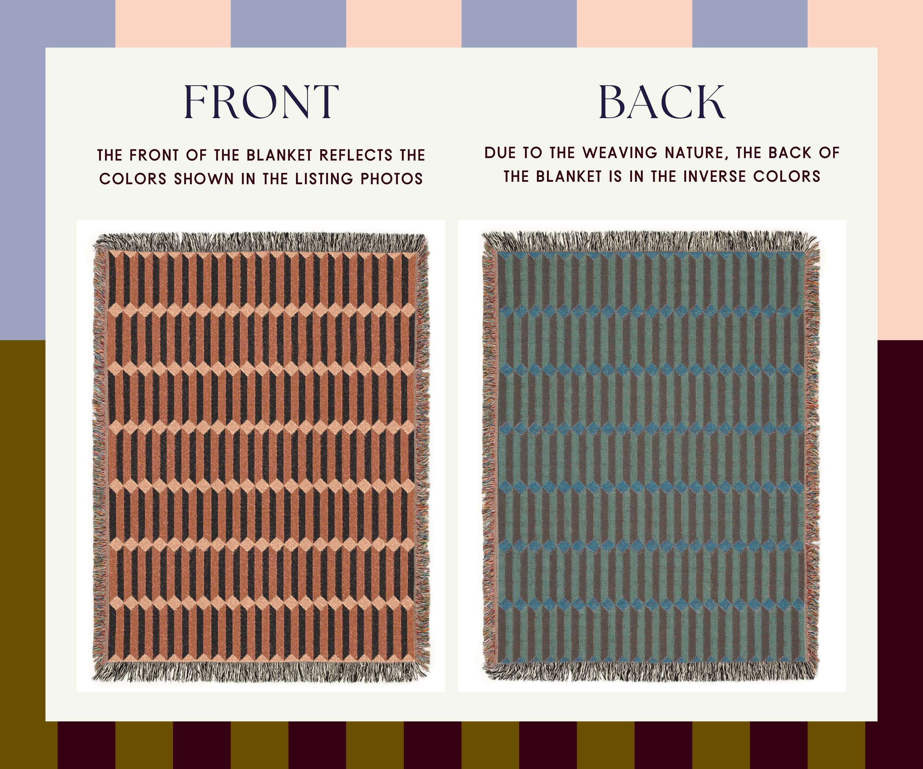 Soft Cotton Woven MCM Blanket | Tapestry Throw | Aesthetic Gift Blanket ...
