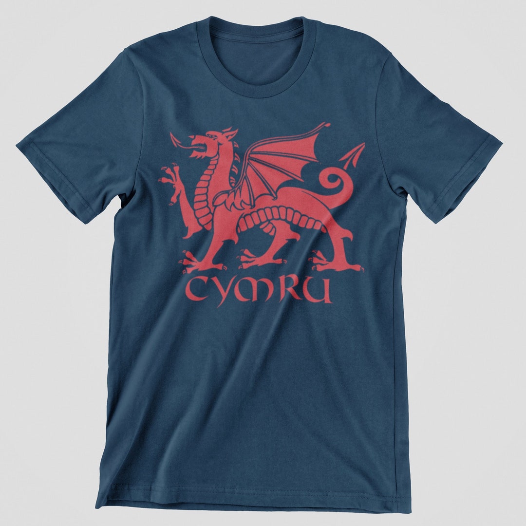 Welsh Dragon T-shirt, Cymru Am Byth, Cymraeg Welsh Gifts, Celtic Flag ...