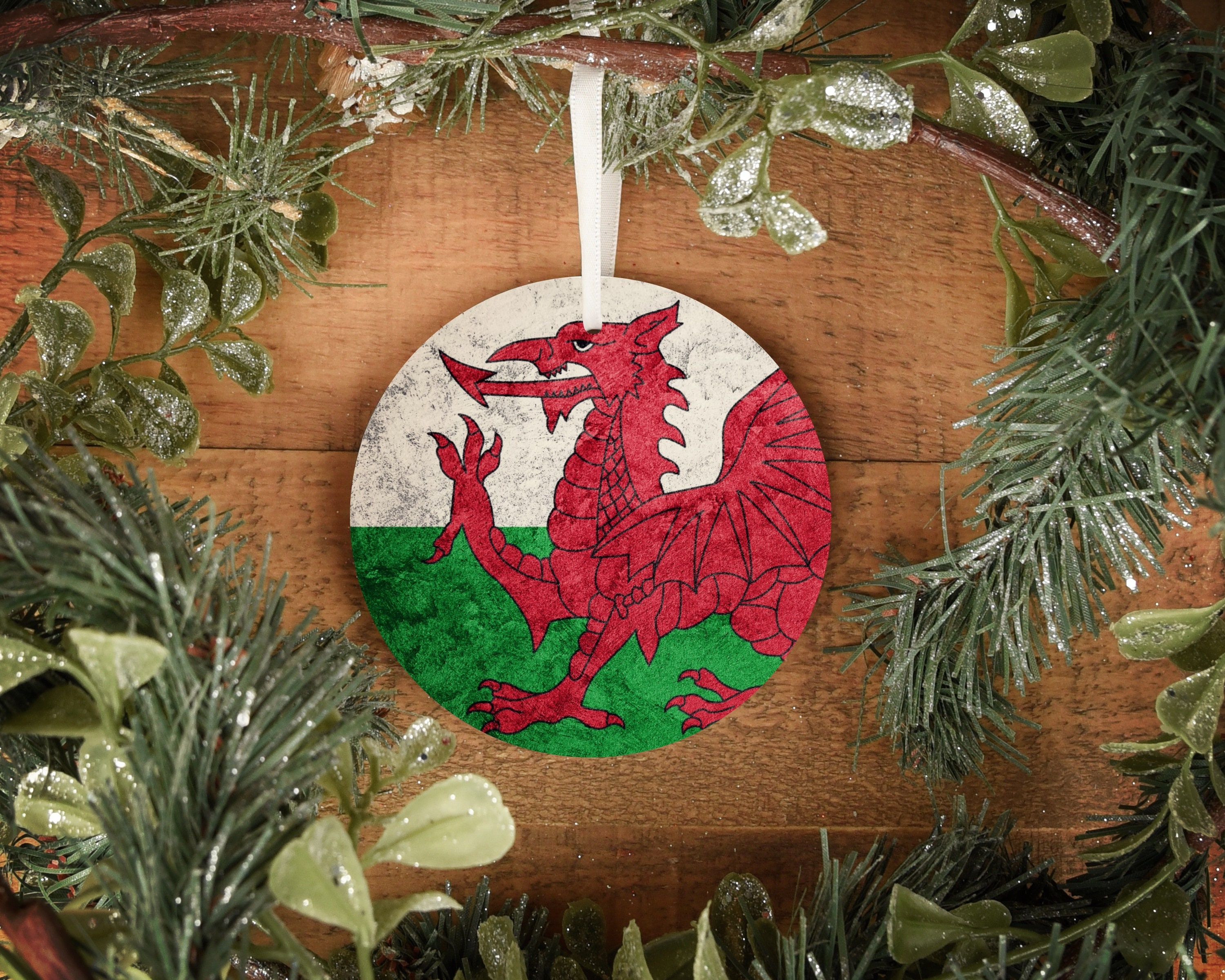 Welsh Flag Ornament Wales Dragon Yuletide Christmas Tree - Etsy