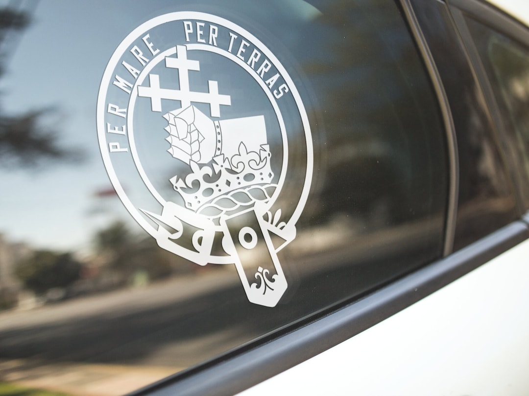 Clan Macdonald Vinyl Decal, Scottish Family Crest Bumper Sticker ...