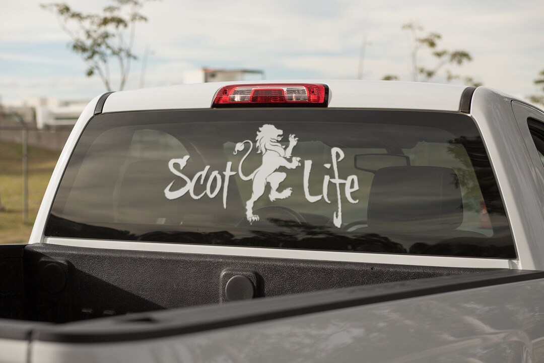 Scot Life Scottish Decal, Scotland Rampant Lion Vehicle Sticker ...